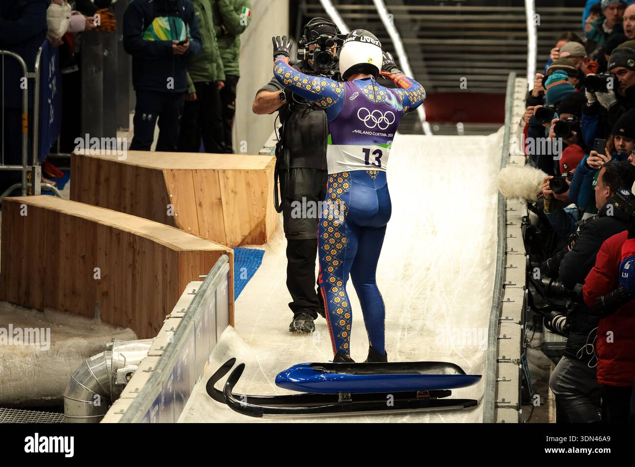 Valentin Cretu (ROU) during the Olympic Winter Games Milano-Cortina ...