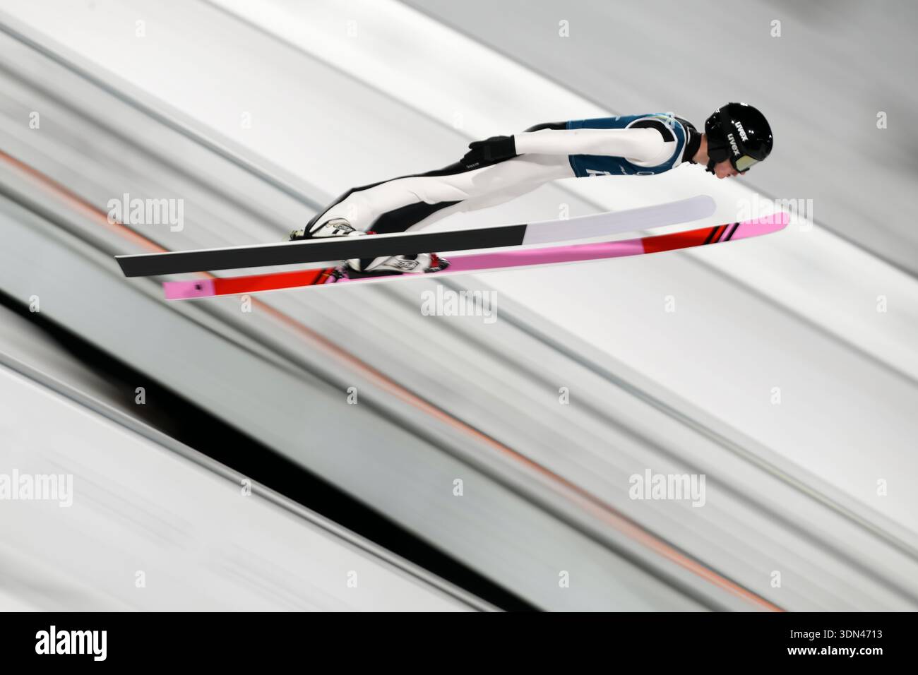 Tate Frantz, of the United States, soars through the air during a ski ...