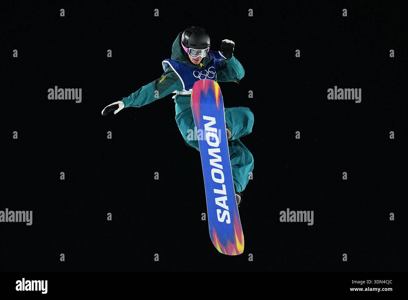 Australia's Tess Coady competes during the women's snowboard big air ...
