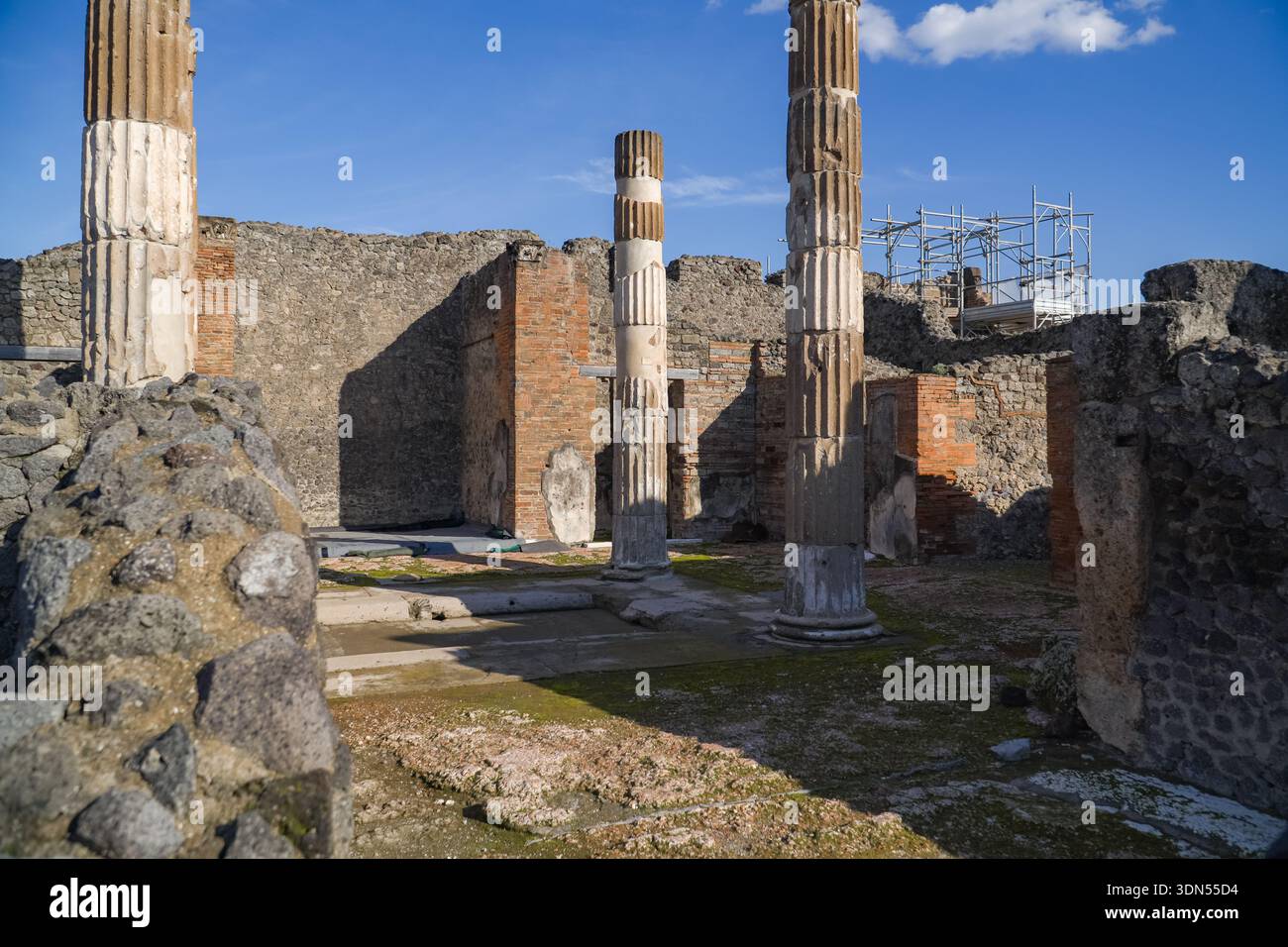 House of the Faun, Casa del Fauno. Pompeii Archaeological Park, Italy ...