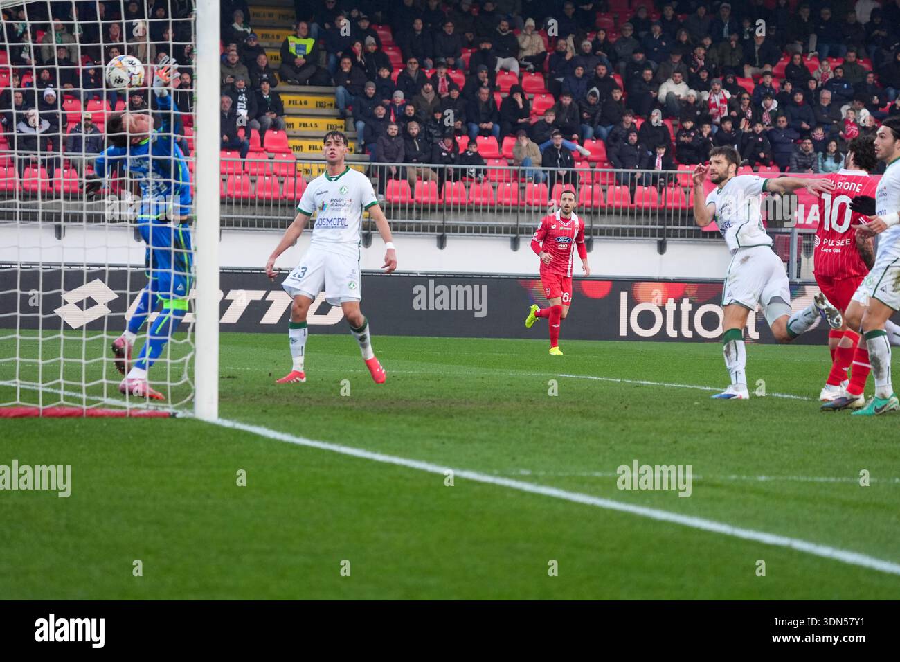 Monza, Italy. 08/02/2026. Patrick Cutrone scores Goal, during AC Monza ...