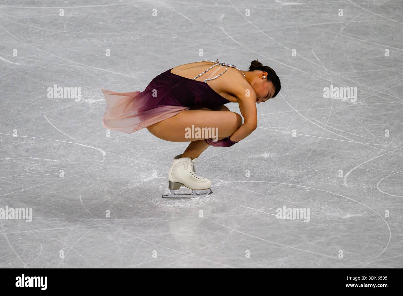 MILAN, ITALY. February 08: Kaori Sakamoto(JPN) performs in Women Single ...