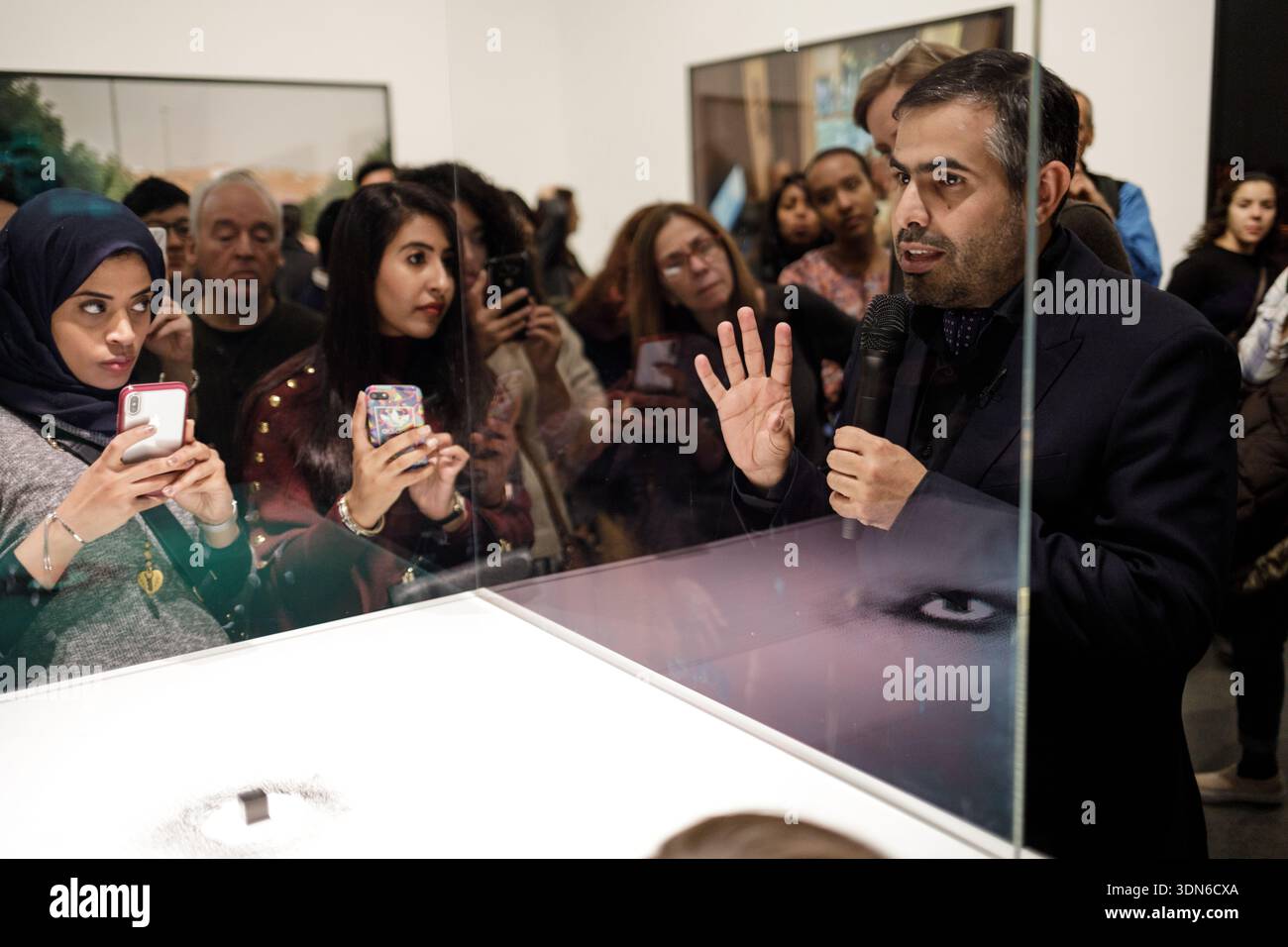 Saudi artist and photographer Ahmed Mater at the Brooklyn Museum during ...