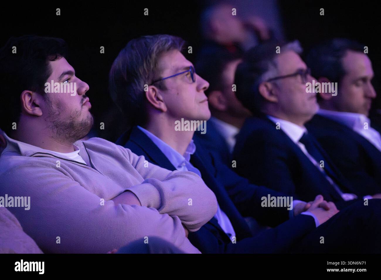 Olivier Faure (First secretary of the socialist party) and Amine ...