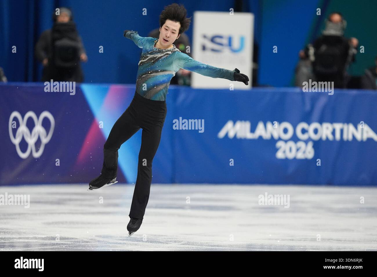 Milan, Italy.7th February 2026. Jin Boyang of Team China competes in ...
