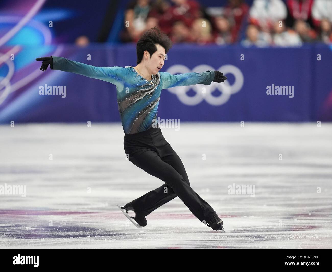 Milan, Italy.7th February 2026. Jin Boyang of Team China competes in ...