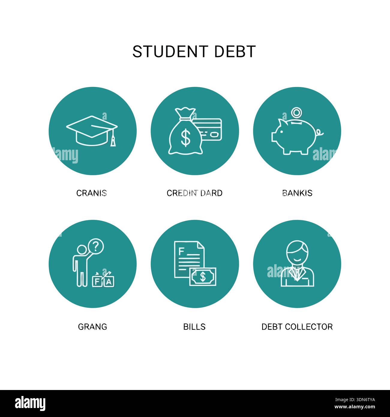 Bank cards student Stock Vector Images - Alamy