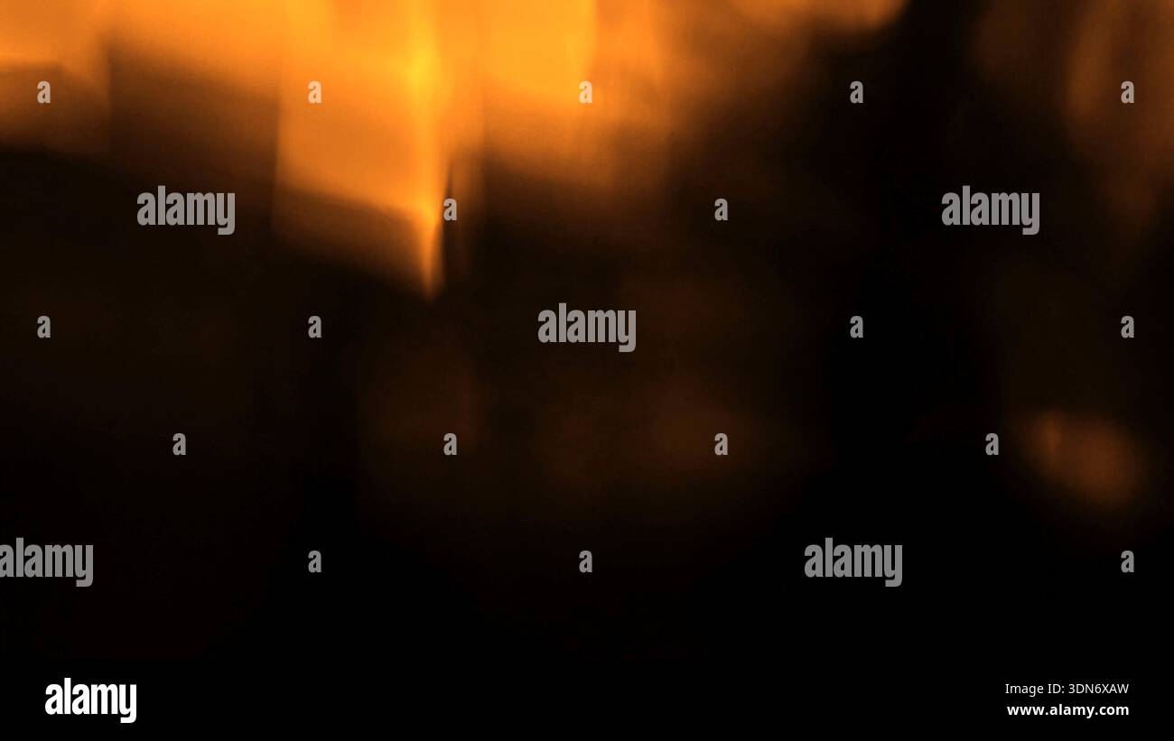 Abstract Orange Light Leak Overlay with Lens Flare and Warm Glow in ...