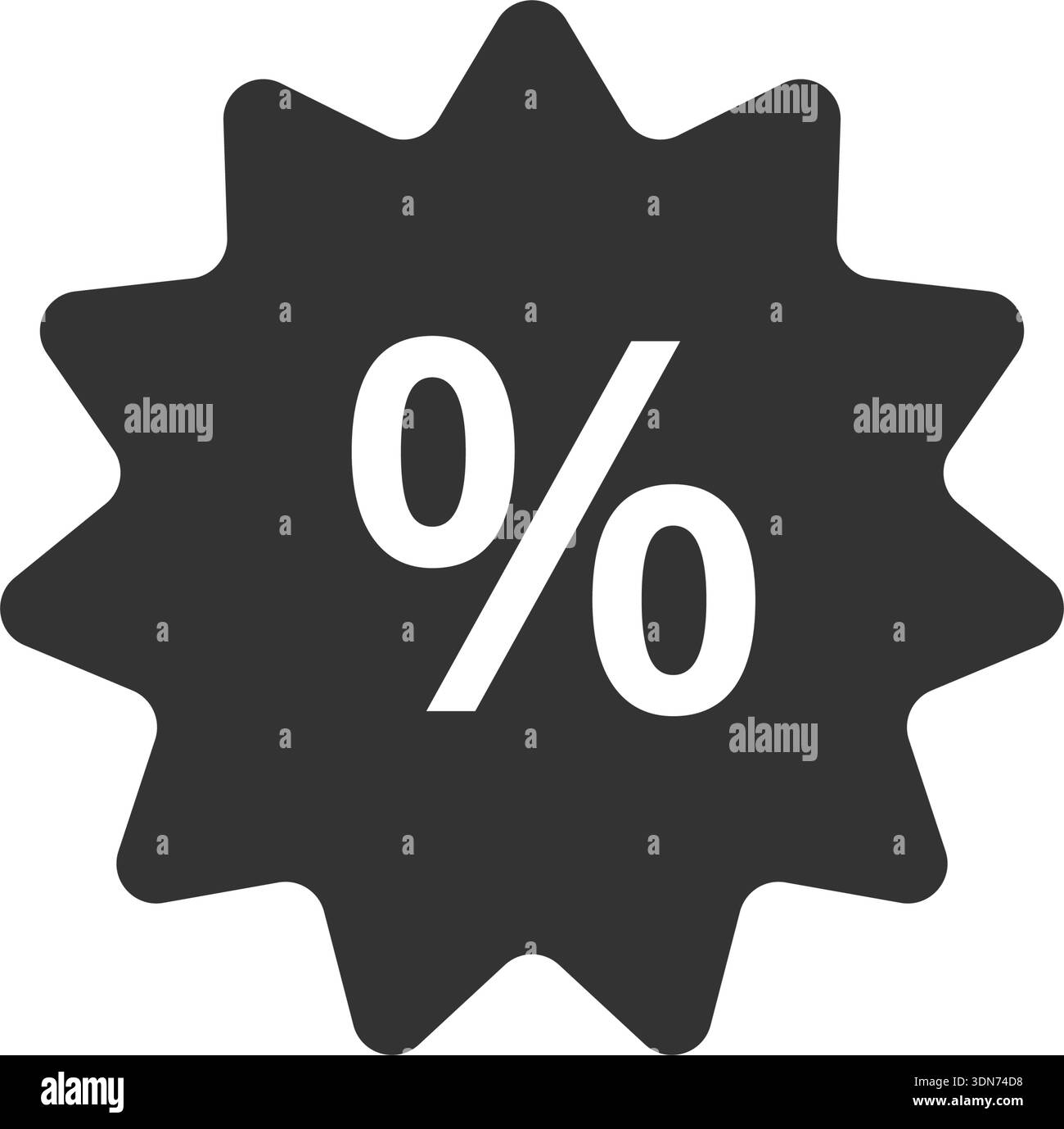 Vector illustration discount label Black and White Stock Photos ...