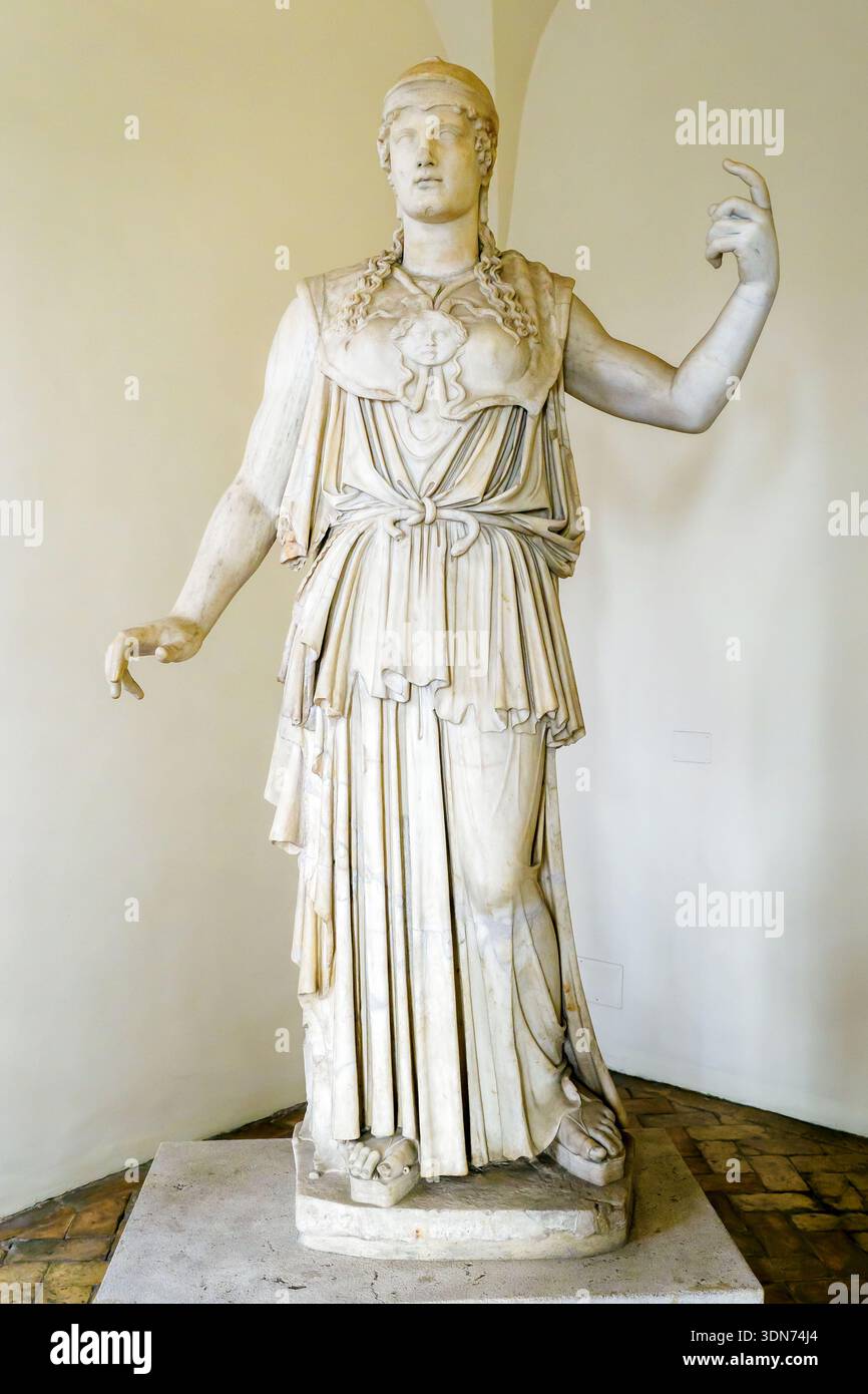 Statue of Athena Parthenos - Pentelic marble This sculpture is a ...
