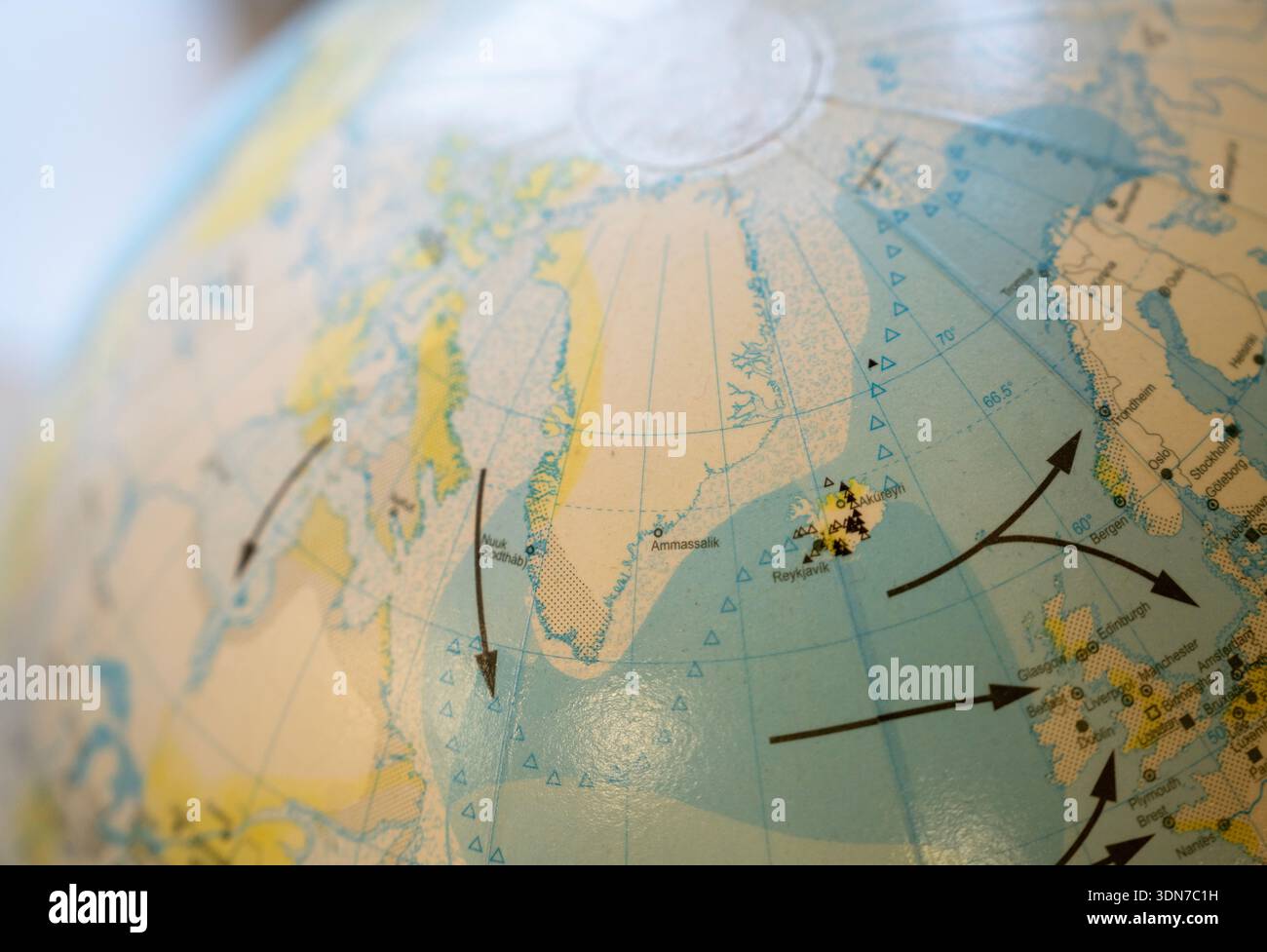 Hong Kong 2026 feb 9: map of Greenland on global, Greenland is an ...