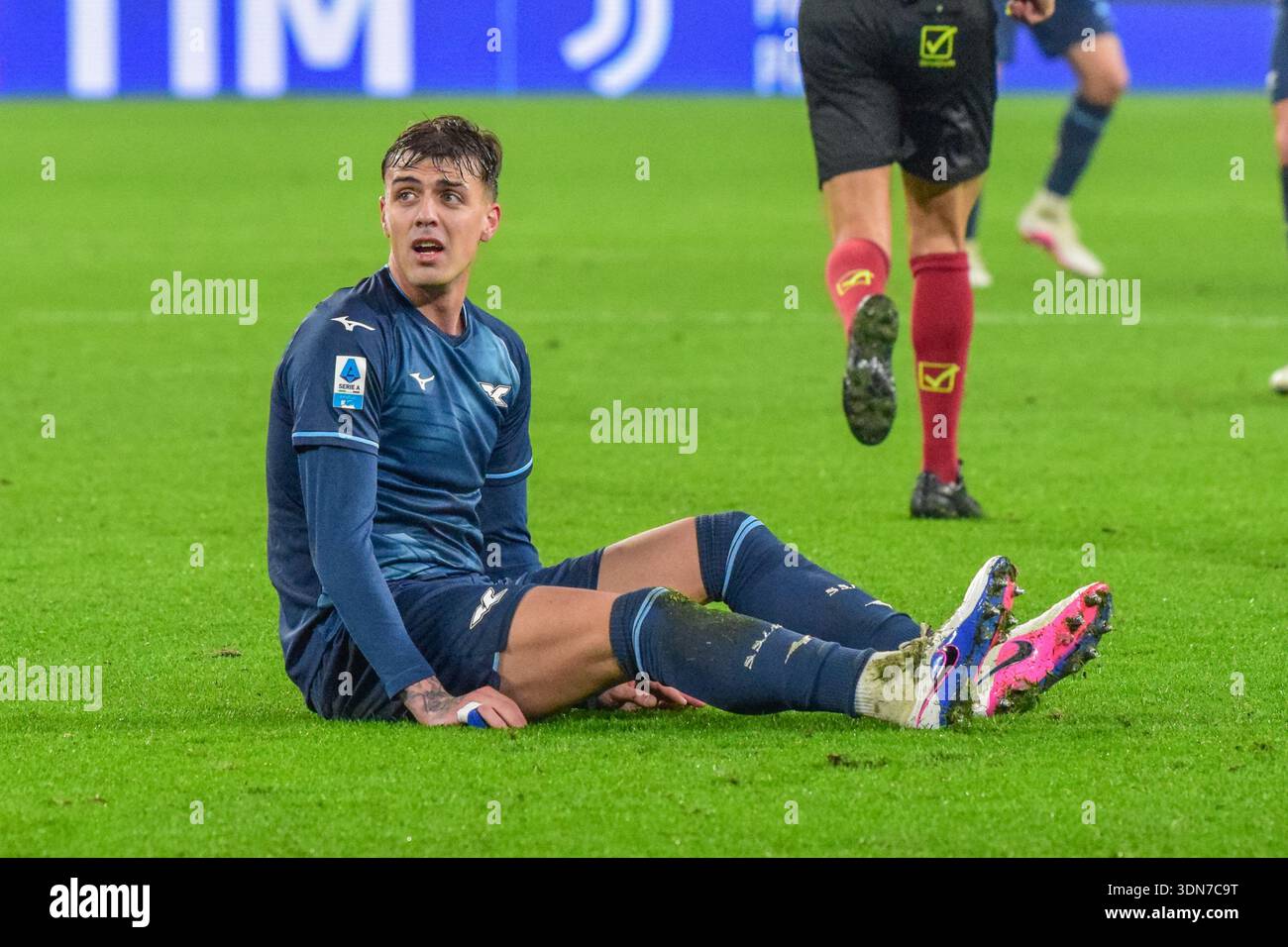Turin, Italy. 08th, February 2026. Daniel Maldini (27) of Lazio seen ...