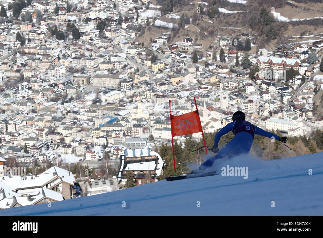 Italy's Giovanni Franzoni speeds down the course of an alpine ski men's ...