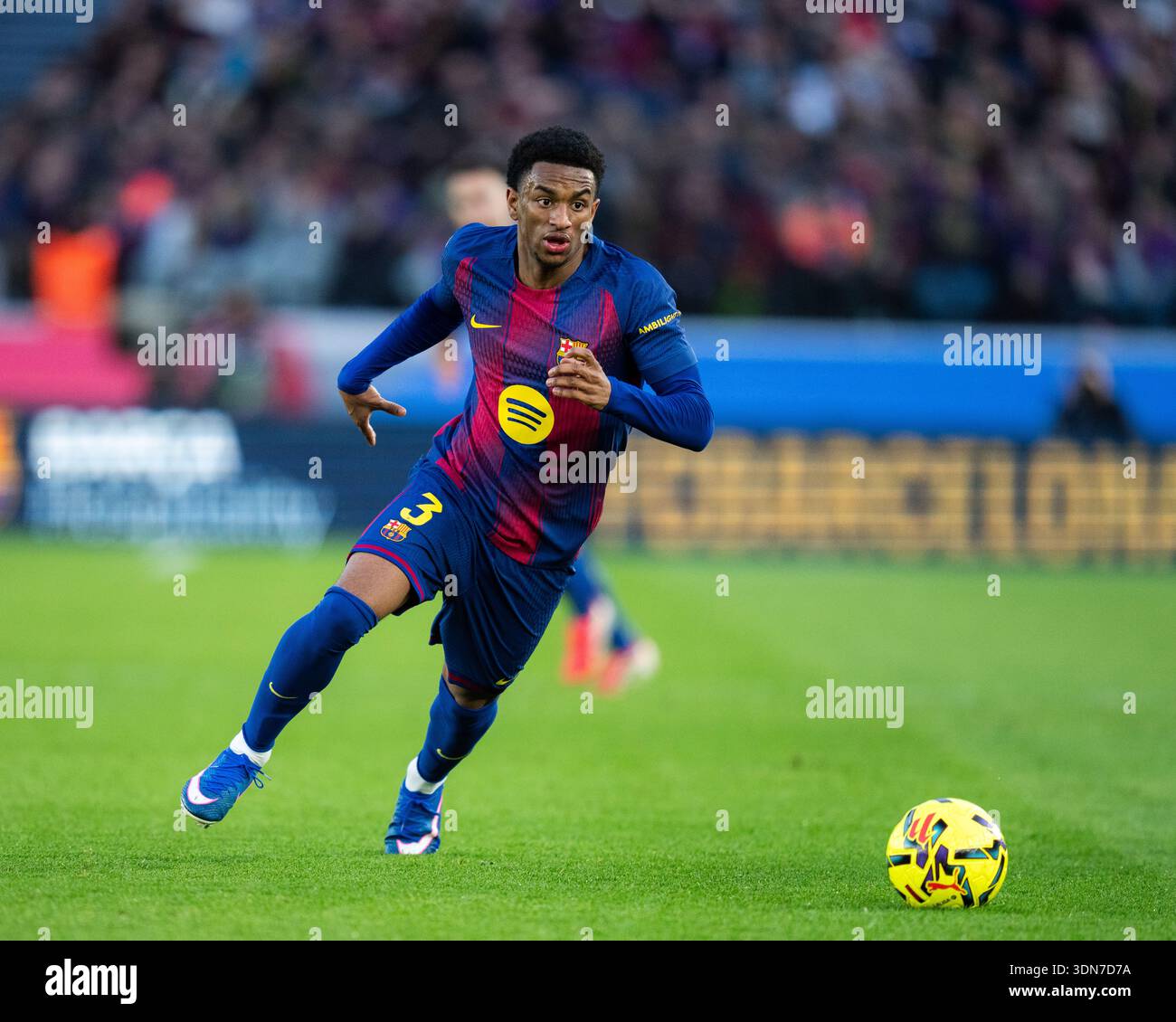 FC Barcelona player (3) Alejandro Balde during LaLiga EA Sports match ...