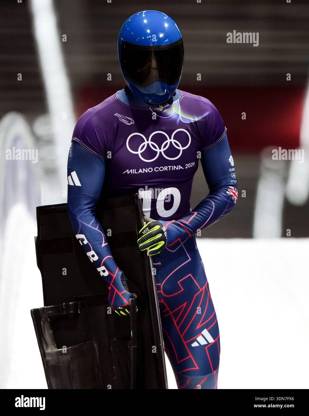 Great Britain's Marcus Wyatt during the Men's Skeleton Training at the ...