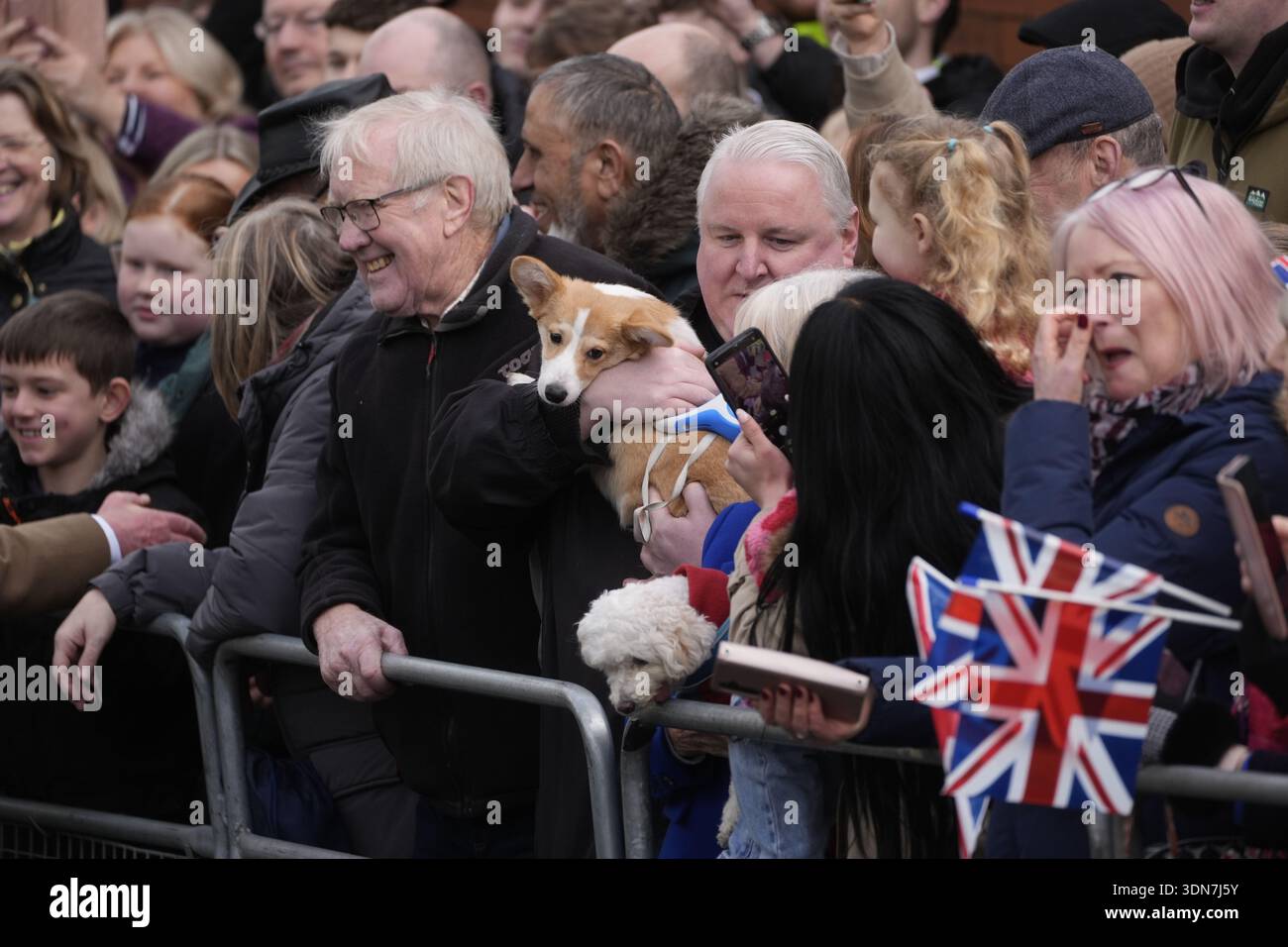 King Charles III arrives at Clitheroe Station in Lancashire. Picture ...