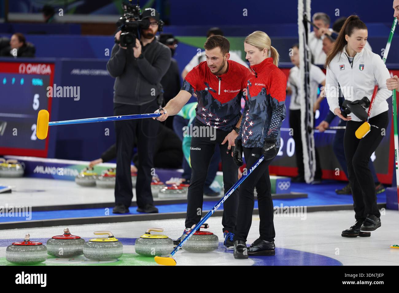 Olympics Milan Cortina 2026 Curling Italy vs United States, Cory ...