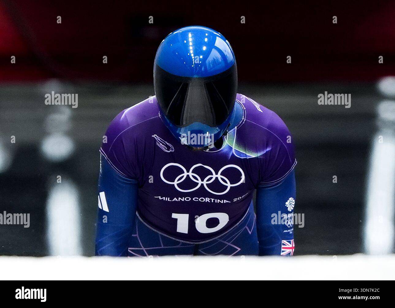 Great Britain's Marcus Wyatt during the Men's Skeleton Training at the ...