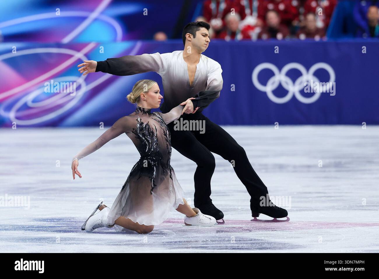 Marjorie Lajoie and Zachary Lagha of Canada compete during the Figure ...