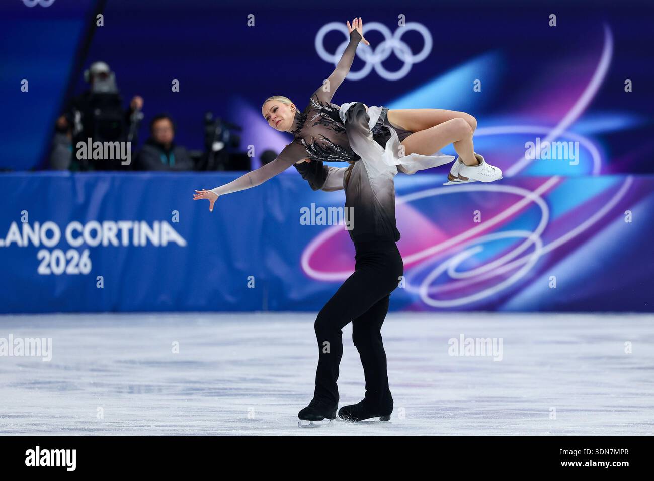 Marjorie Lajoie and Zachary Lagha of Canada compete during the Figure ...