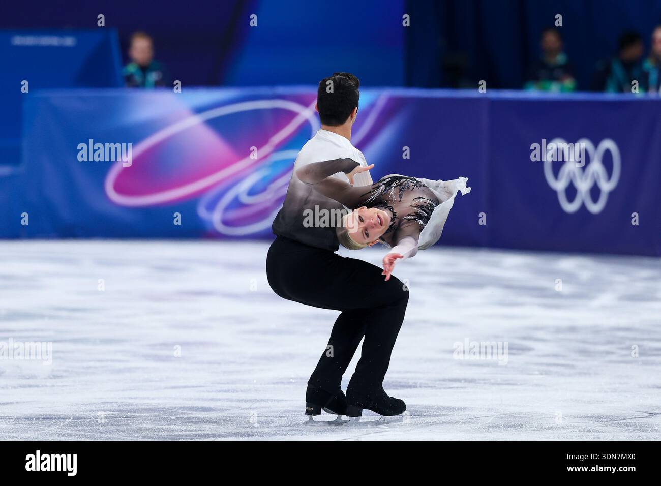 Marjorie Lajoie and Zachary Lagha of Canada compete during the Figure ...