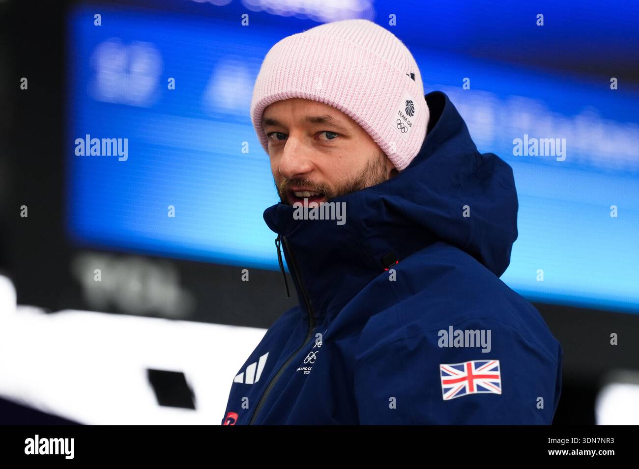 Great Britain's Marcus Wyatt during the Men's Skeleton Training at the ...
