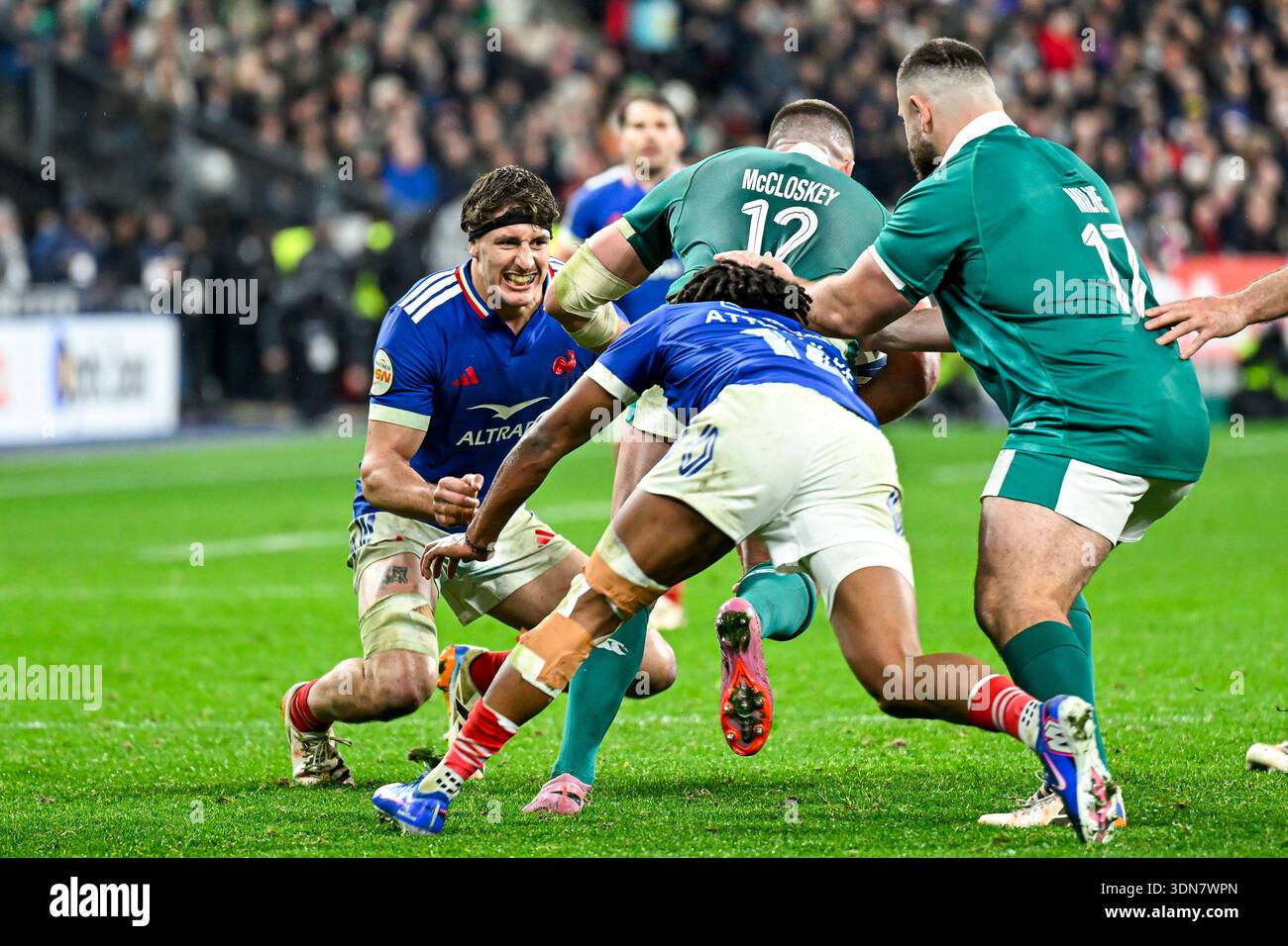Oscar Jegou during the Six Nations Championship rugby match France VS ...