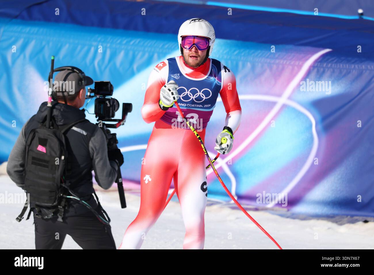 MONNEY Alexis (SUI), FEBRUARY 9, 2026 - Alpine Skiing : Men's Team ...