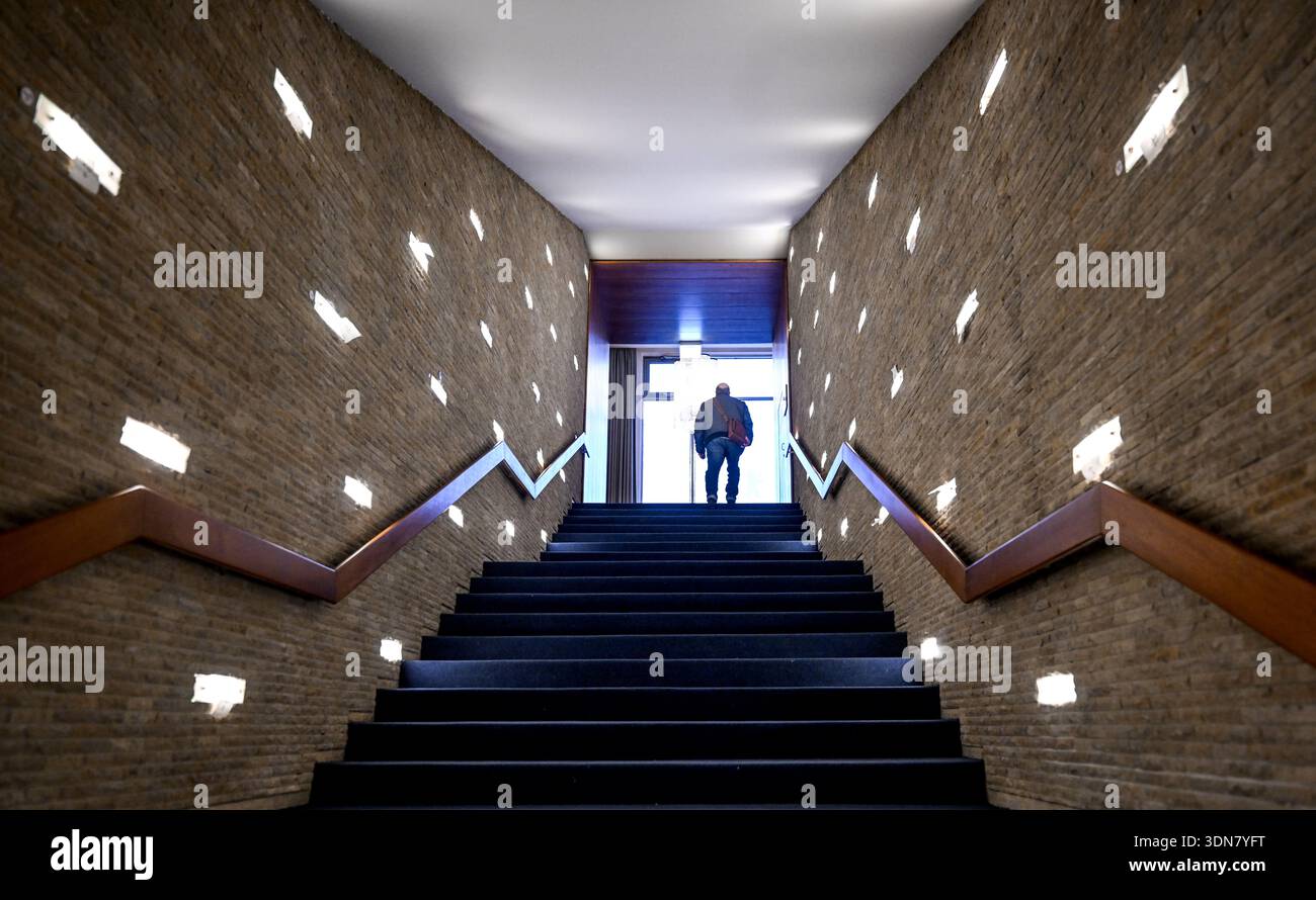 09 February 2026, Berlin: Staircase in the International Cinema. The ...