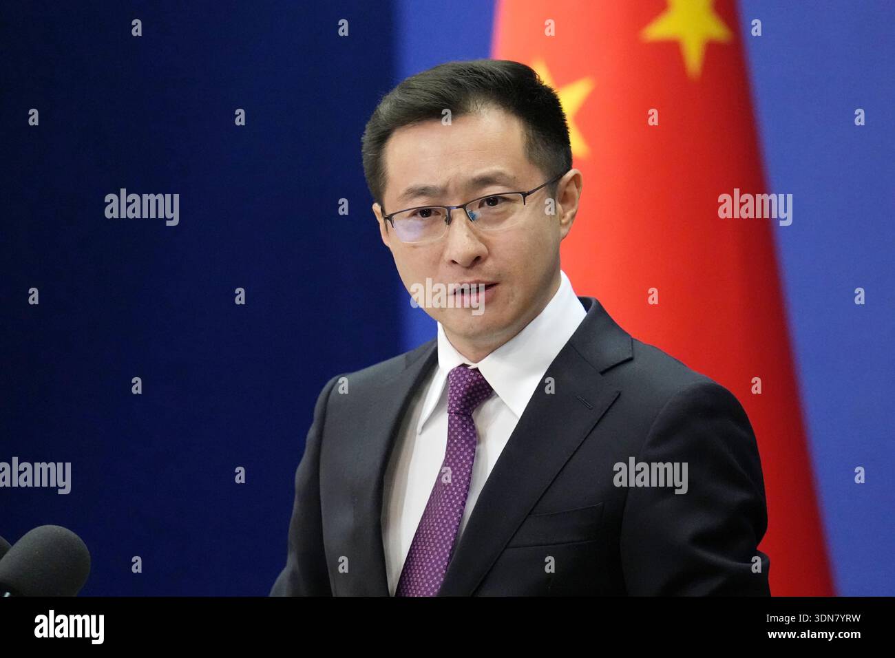 Chinese Foreign Ministry spokesperson Lin Jian holds a press conference ...