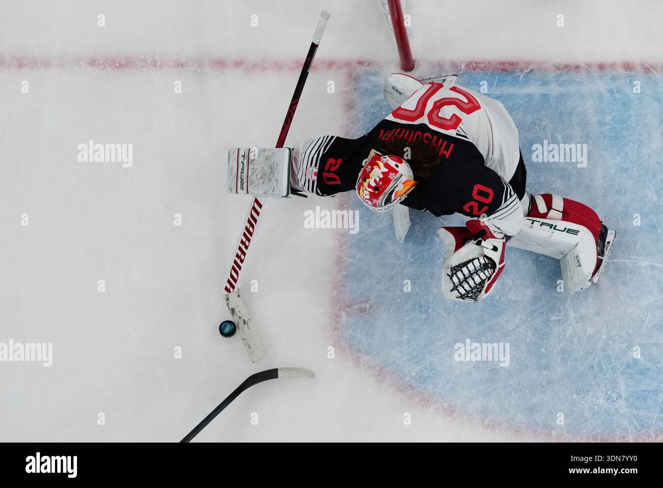 Japan's Miyuu Masuhara makes a save during a preliminary round match of ...