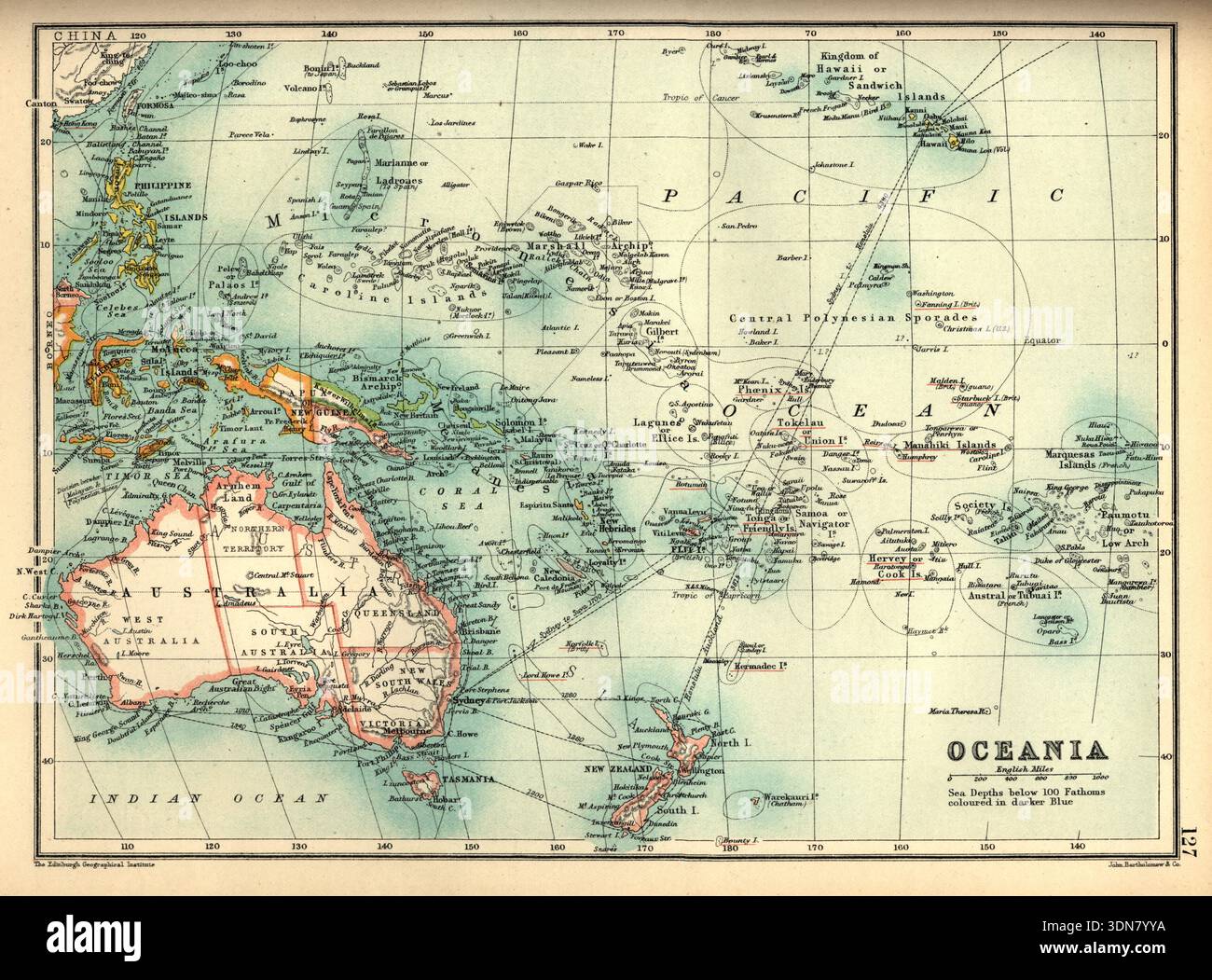 Australia and new zealand map hi-res stock photography and images - Alamy