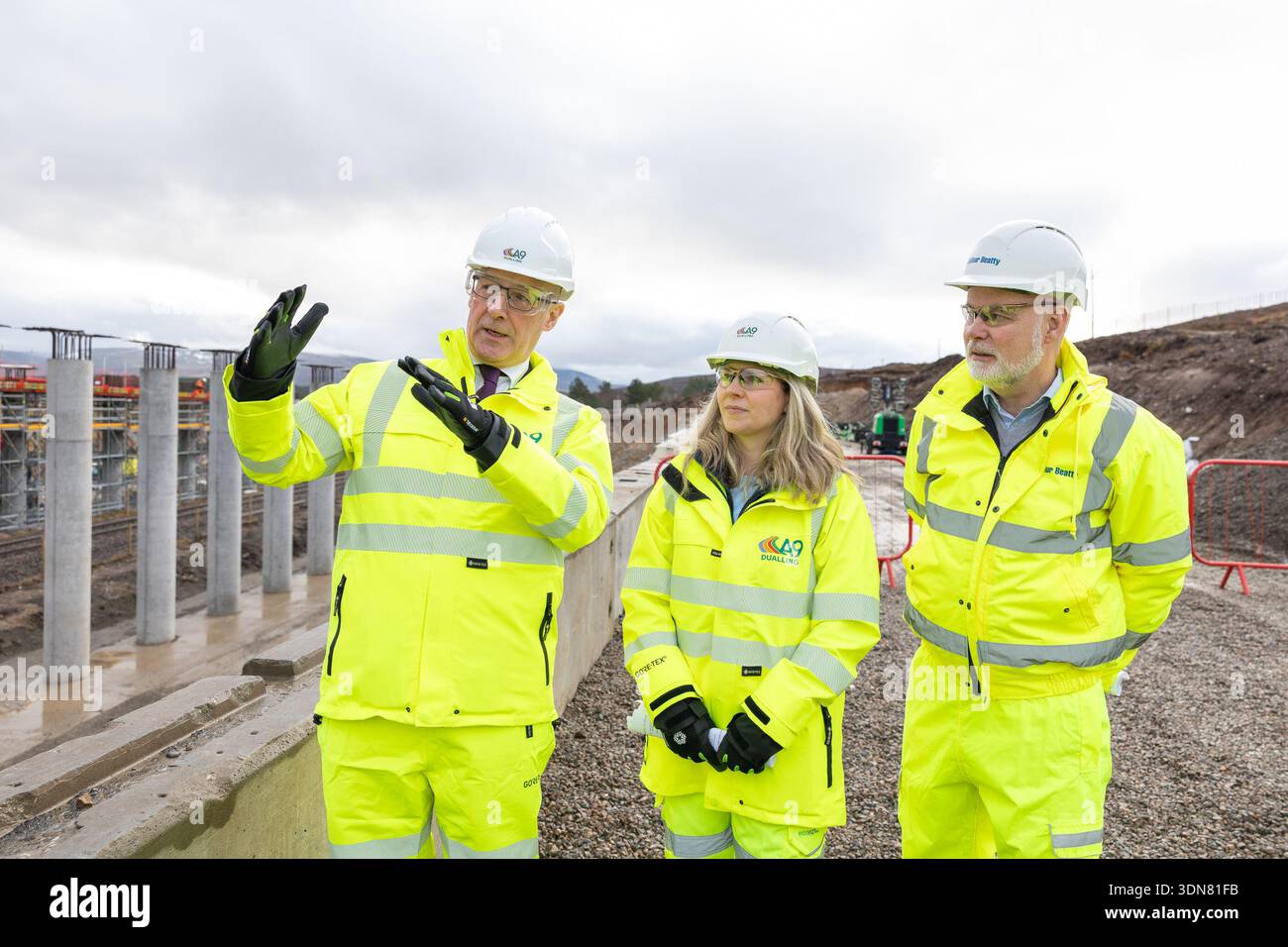 (left to right) First Minister of Scotland John Swinney, Gemma ...