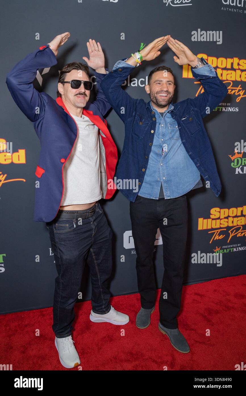 Wonton Don and Paul Bissonnette attend the Super Bowl LX Sports ...