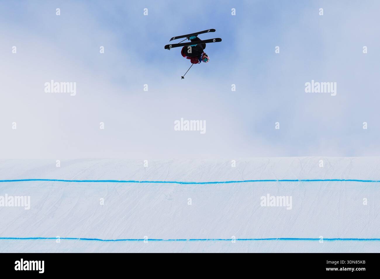 Austria's Lara Wolf competes during the women's freestyle skiing ...
