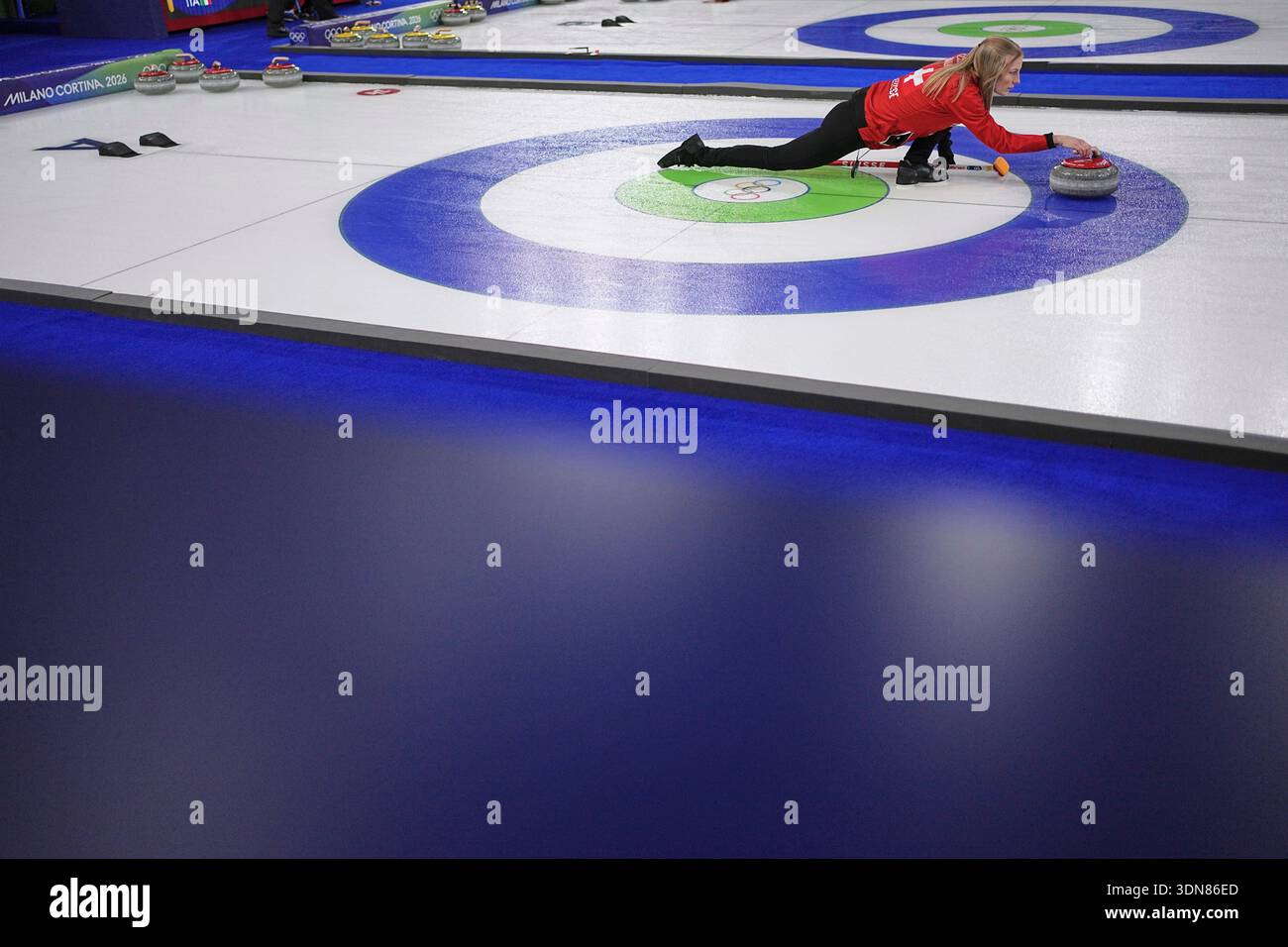 Switzerland's Briar Schwaller-Huerlimann in action during the mixed ...
