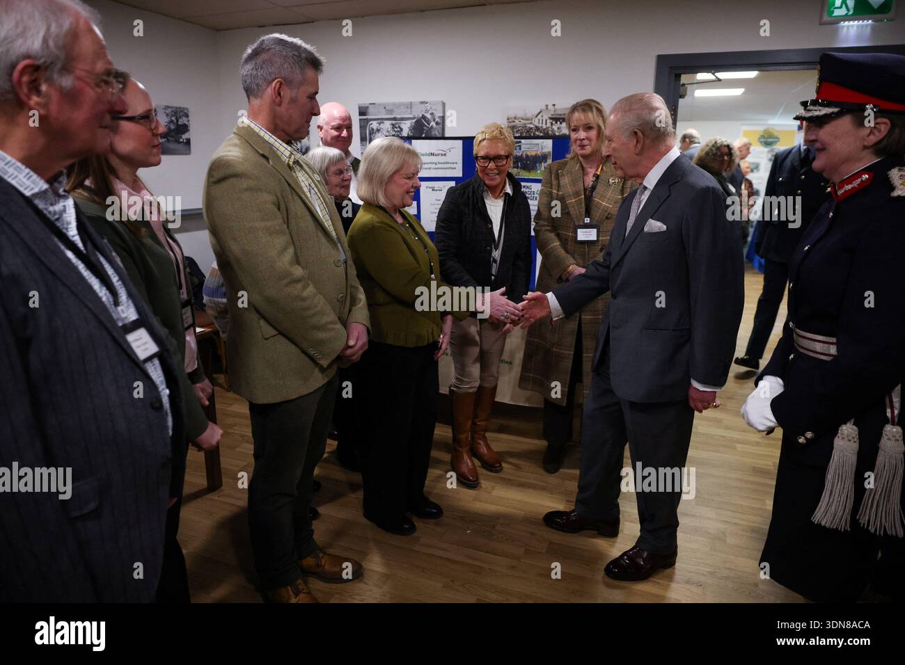 Britain's King Charles III meets members of the Field Nurse charity ...