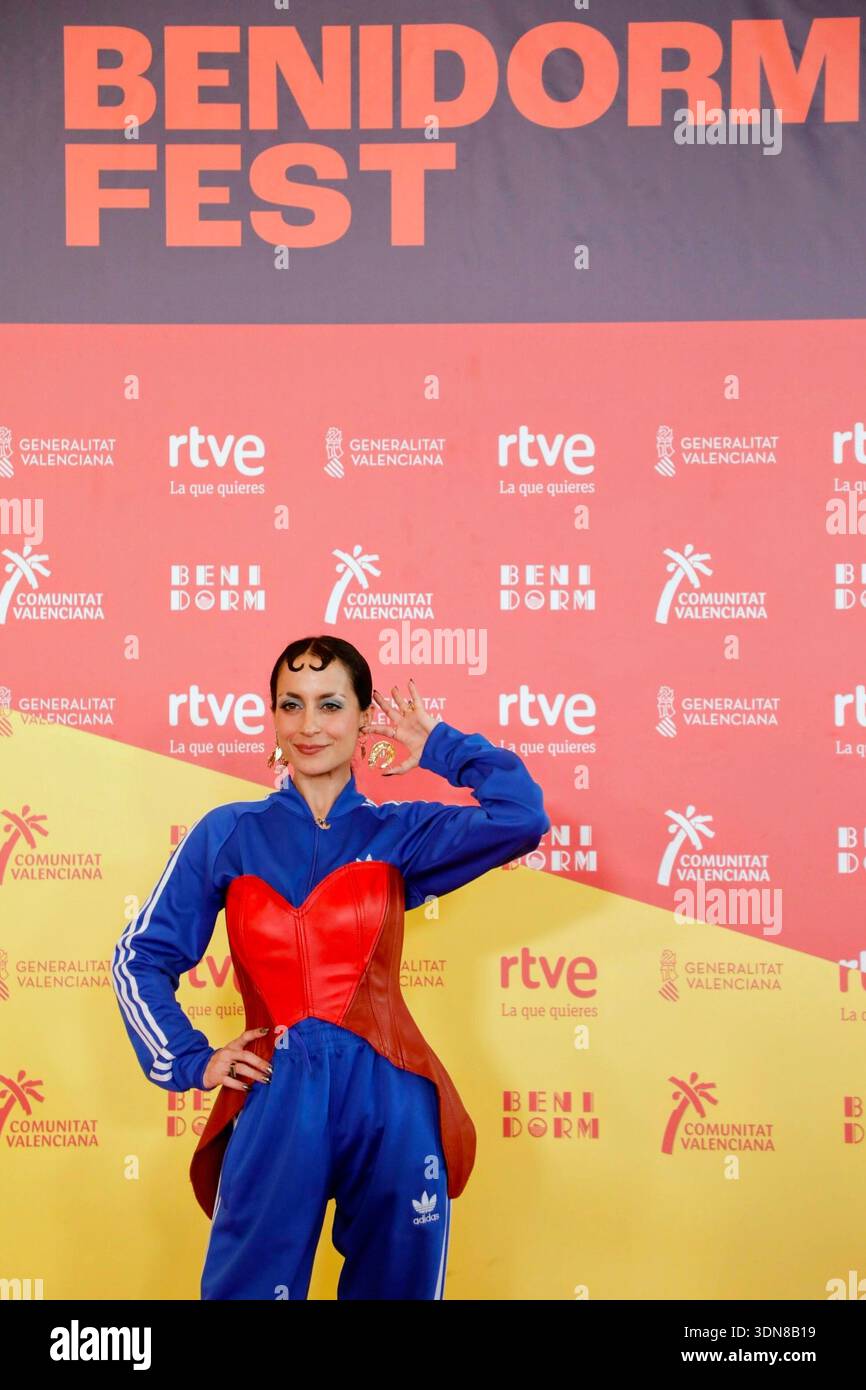 Singer Rosalinda Galán poses after a press conference at the Mirador ...
