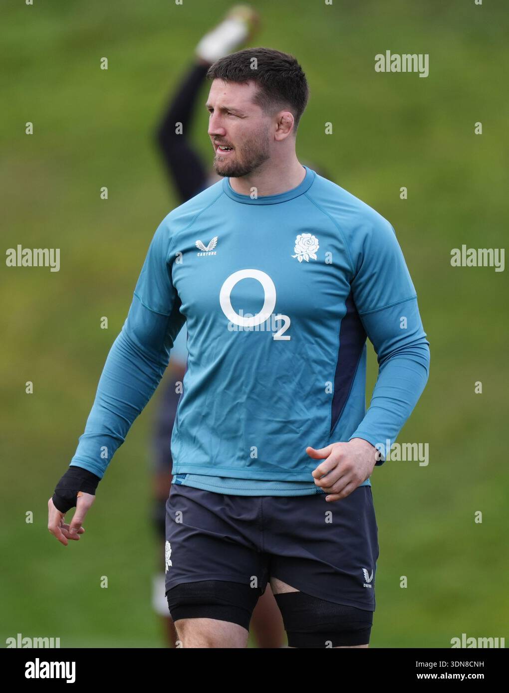England's Tom Curry during a training session at the England Rugby ...