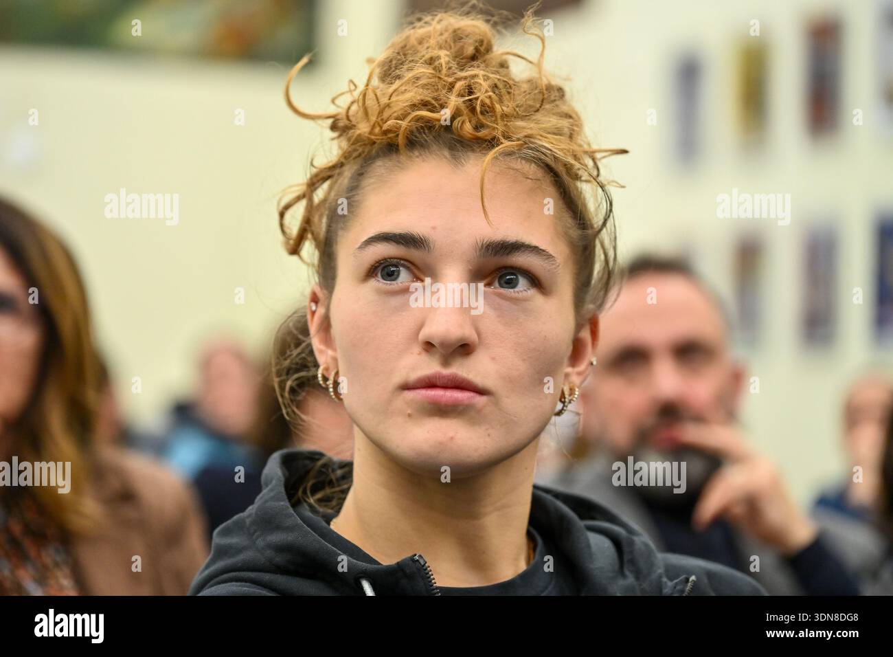 Astrid Gilardi of Como Women during the presentation of "Calciatrici ...