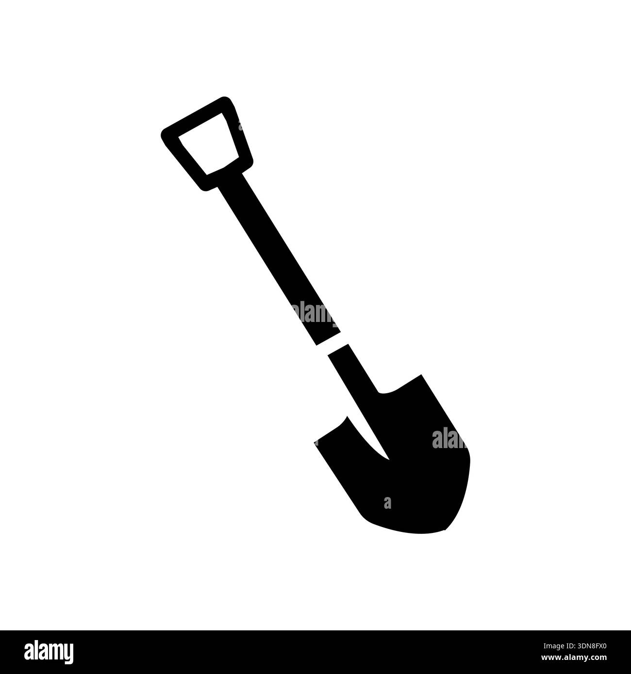 Man digging garden shovel Stock Vector Images - Alamy