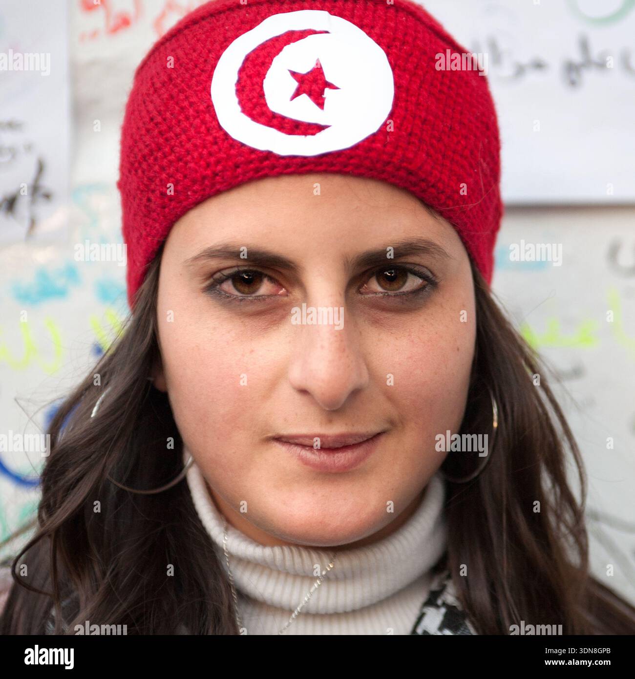 Portrait, Demonstration, Jasmine Revolution - 25/02/2011 - Tunisia ...