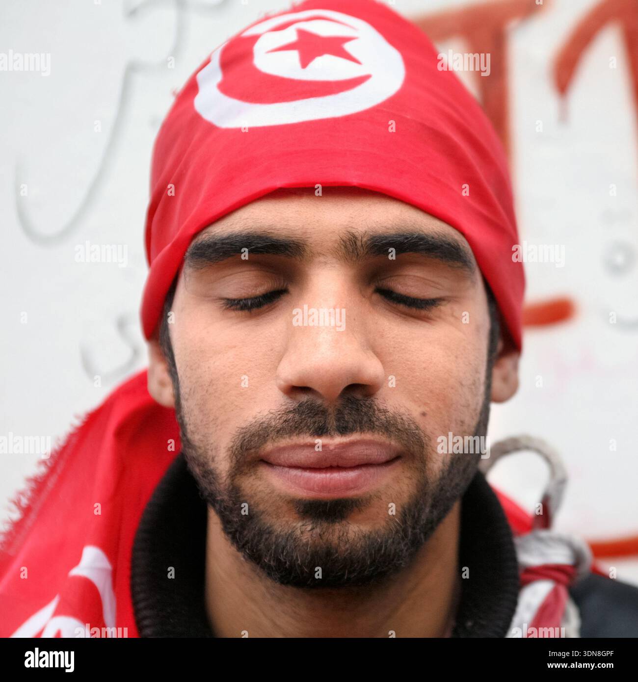 Portrait, Demonstration, Jasmine Revolution - 27/02/2011 - Tunisia ...