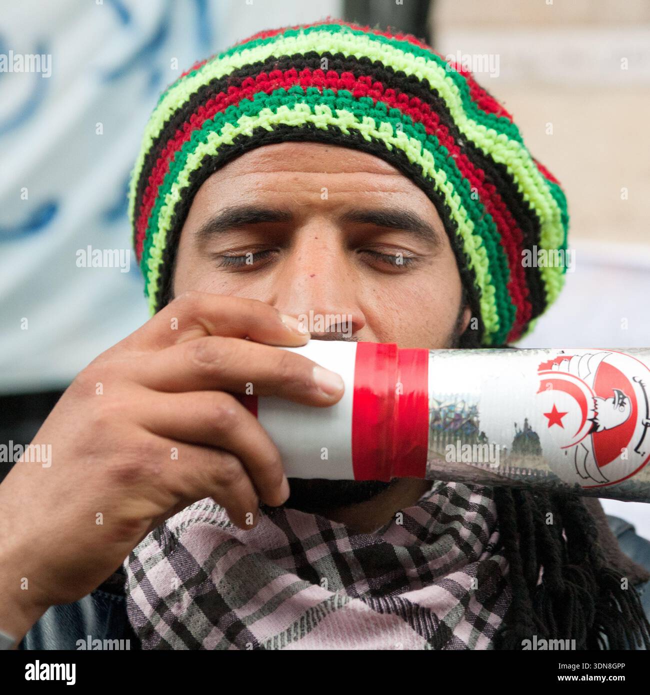 Portrait, Demonstration, Jasmine Revolution - 27/02/2011 - Tunisia ...