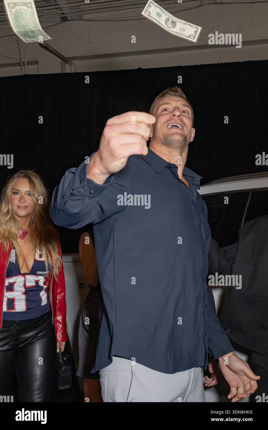 Rob Gronkowski (aka Gronk) attend The Super Bowl LX Sports Illustrated ...