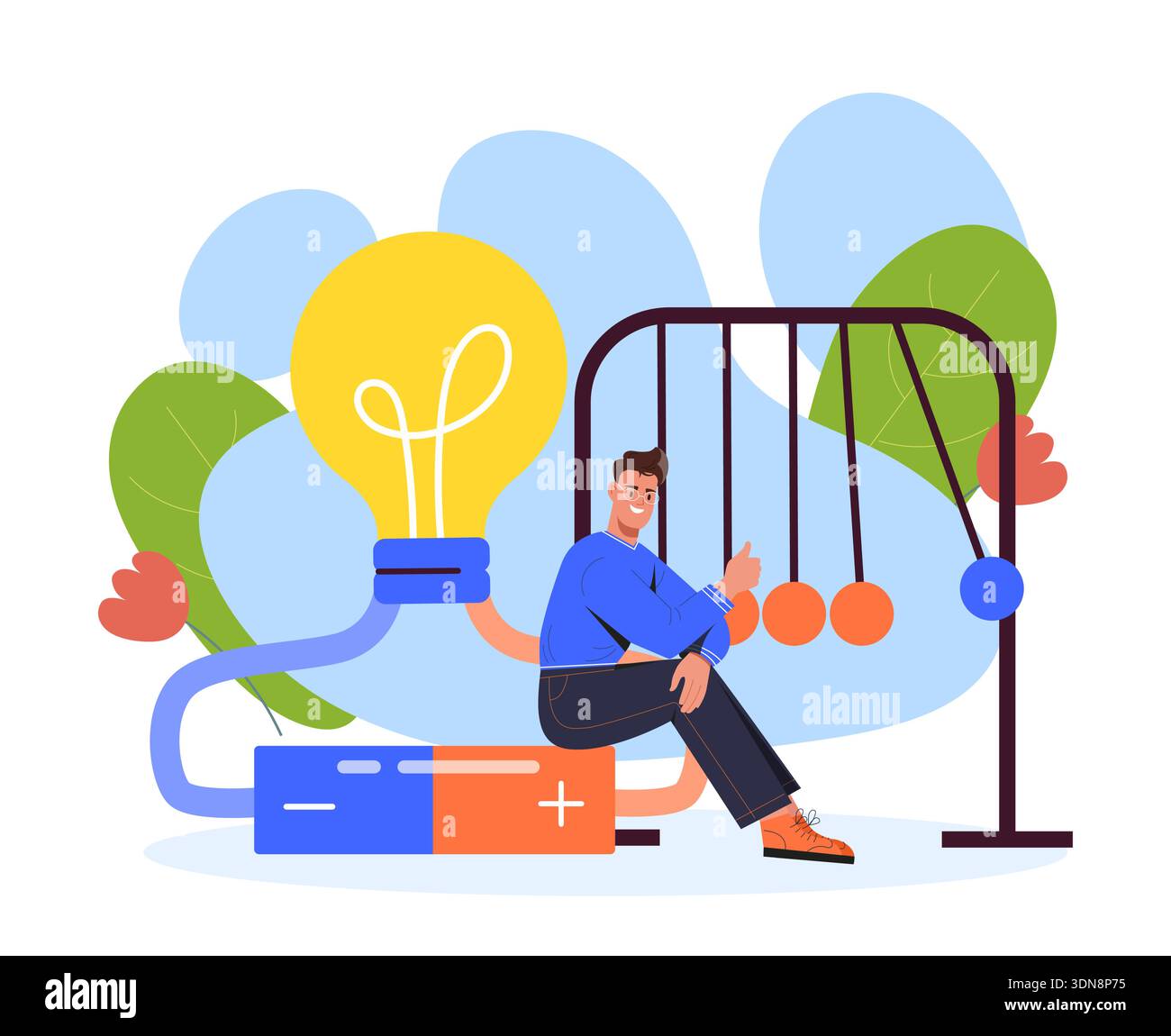 Electricity experiment university Stock Vector Images - Alamy