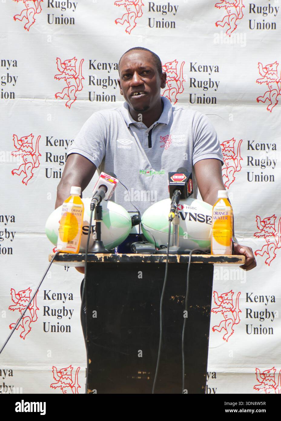Nairobi, Kenya. 9th February 2026. Kenya Lionesses coach Simon Odongo ...