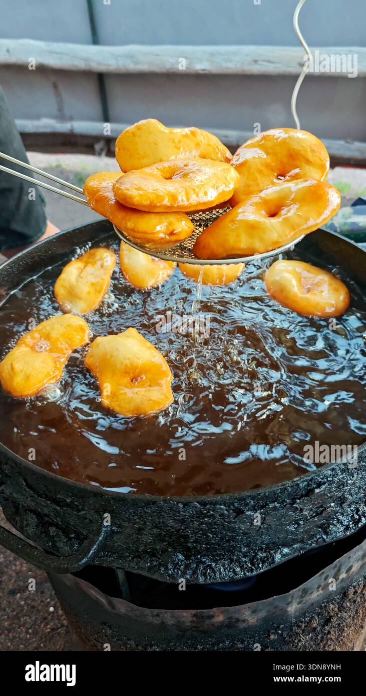 Traditional South American fried dough known as tortas fritas or ...