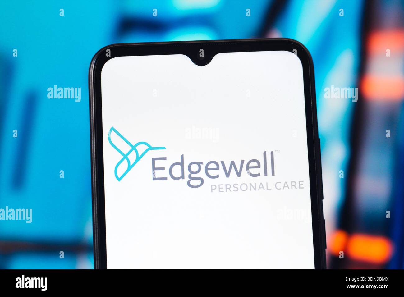 In this photo illustration, the Edgewell Personal Care logo is seen ...