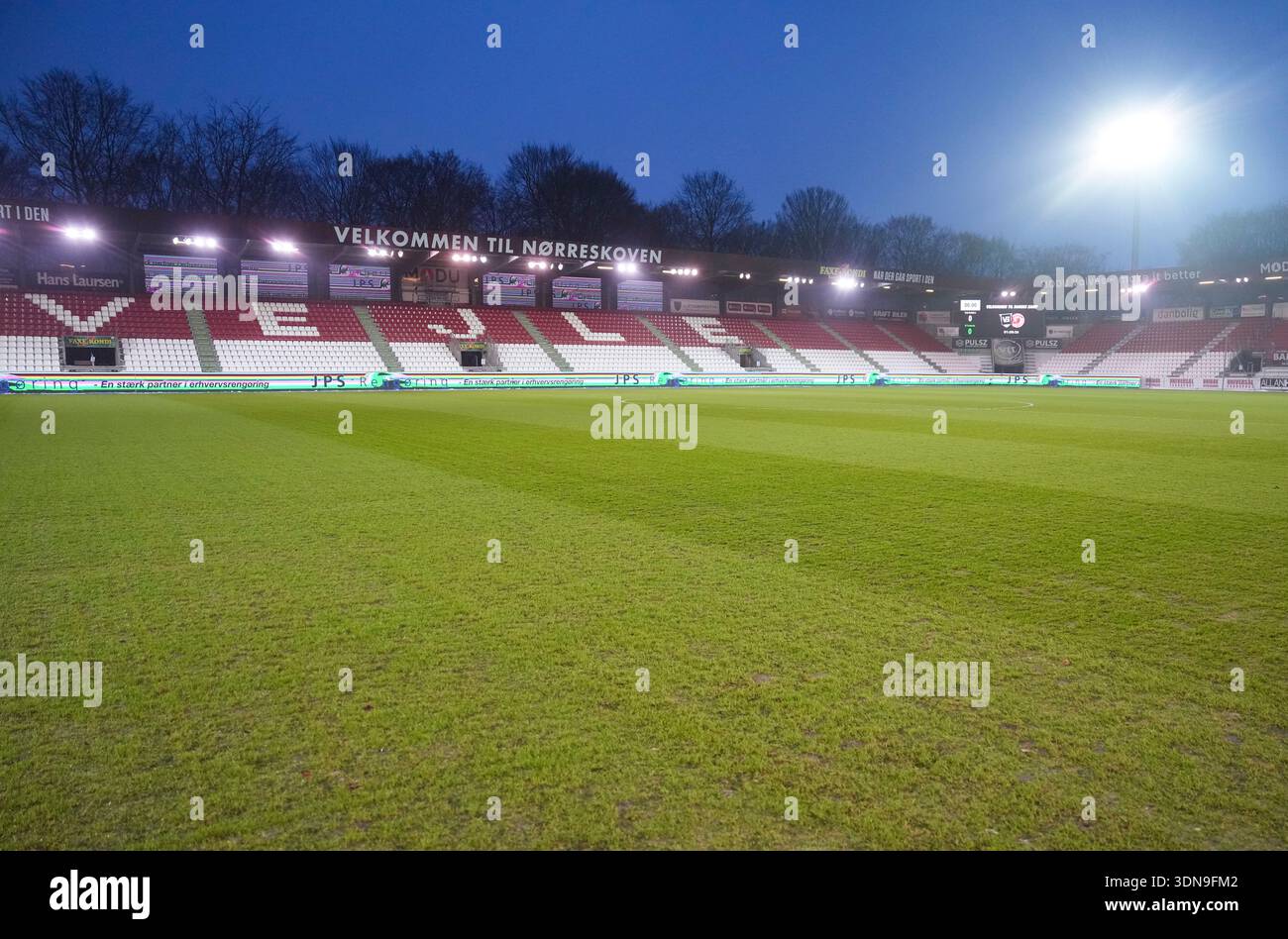 The Super League match between Vejle Boldklub and FC Fredericia at ...